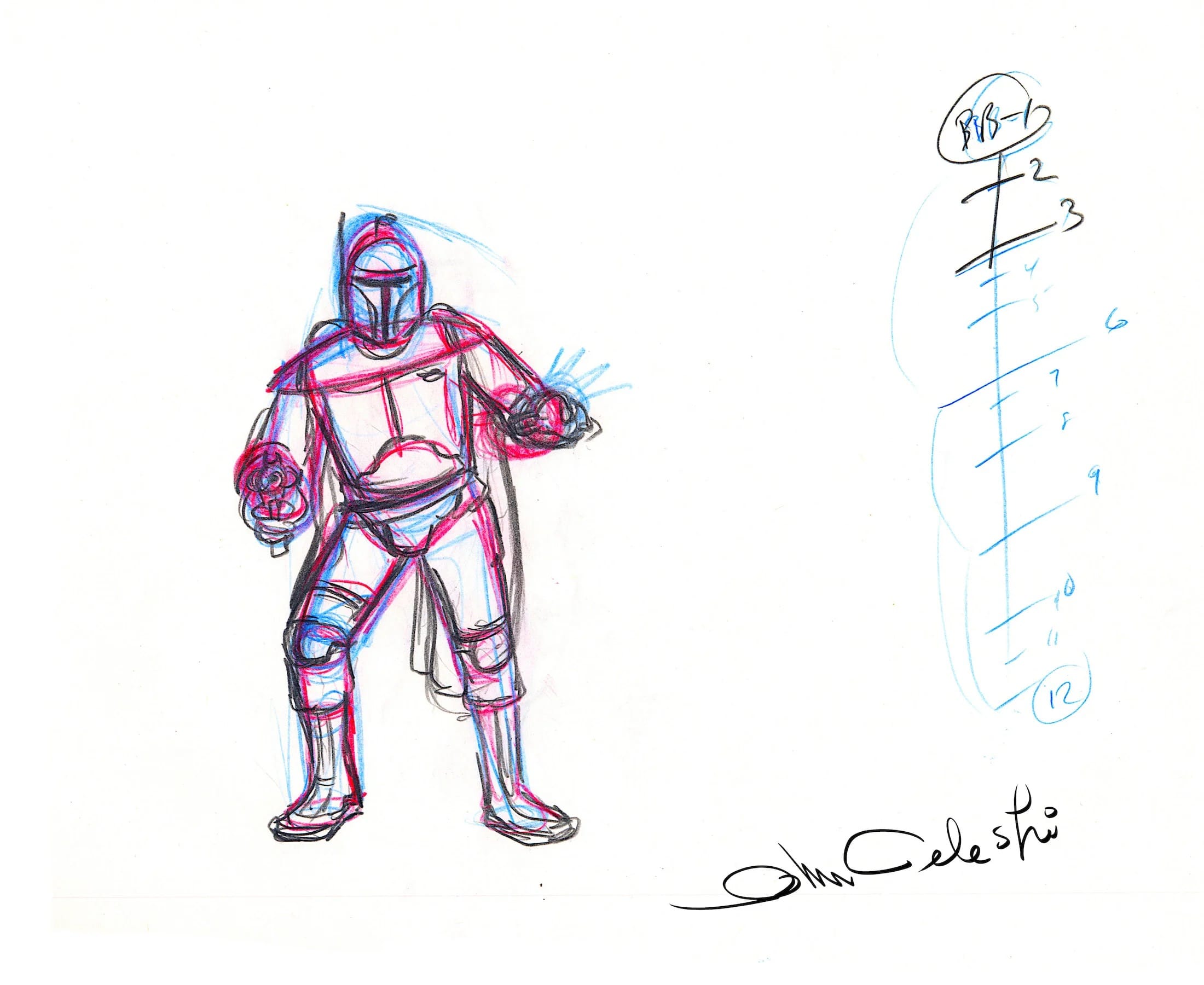 "Holiday Special" Rough First Pass Poses for Boba Fett by John Celestri ...