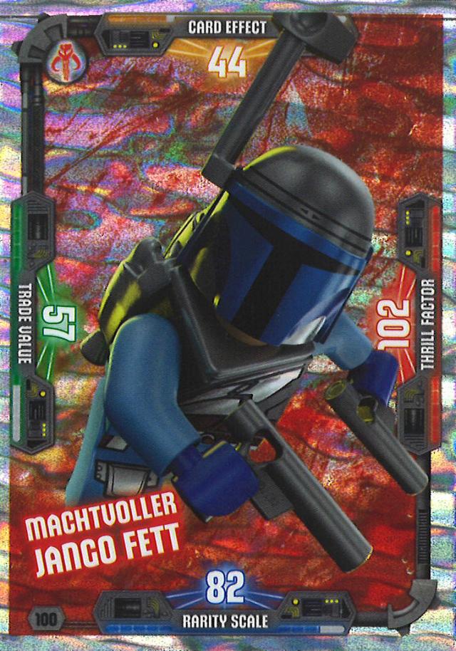 LEGO Star Wars Trading Card Collection 3 #100 Jango Fett Foil Card ...