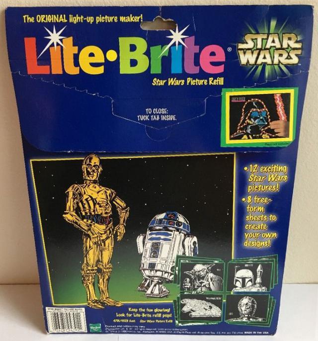 Lite Brite Star Wars Picture Refill Boba Fett Collectibles Boba 