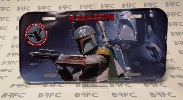 Boba Fett "Assassin" Tin Sign - Boba Fett Collectibles - Boba Fett Fan Club