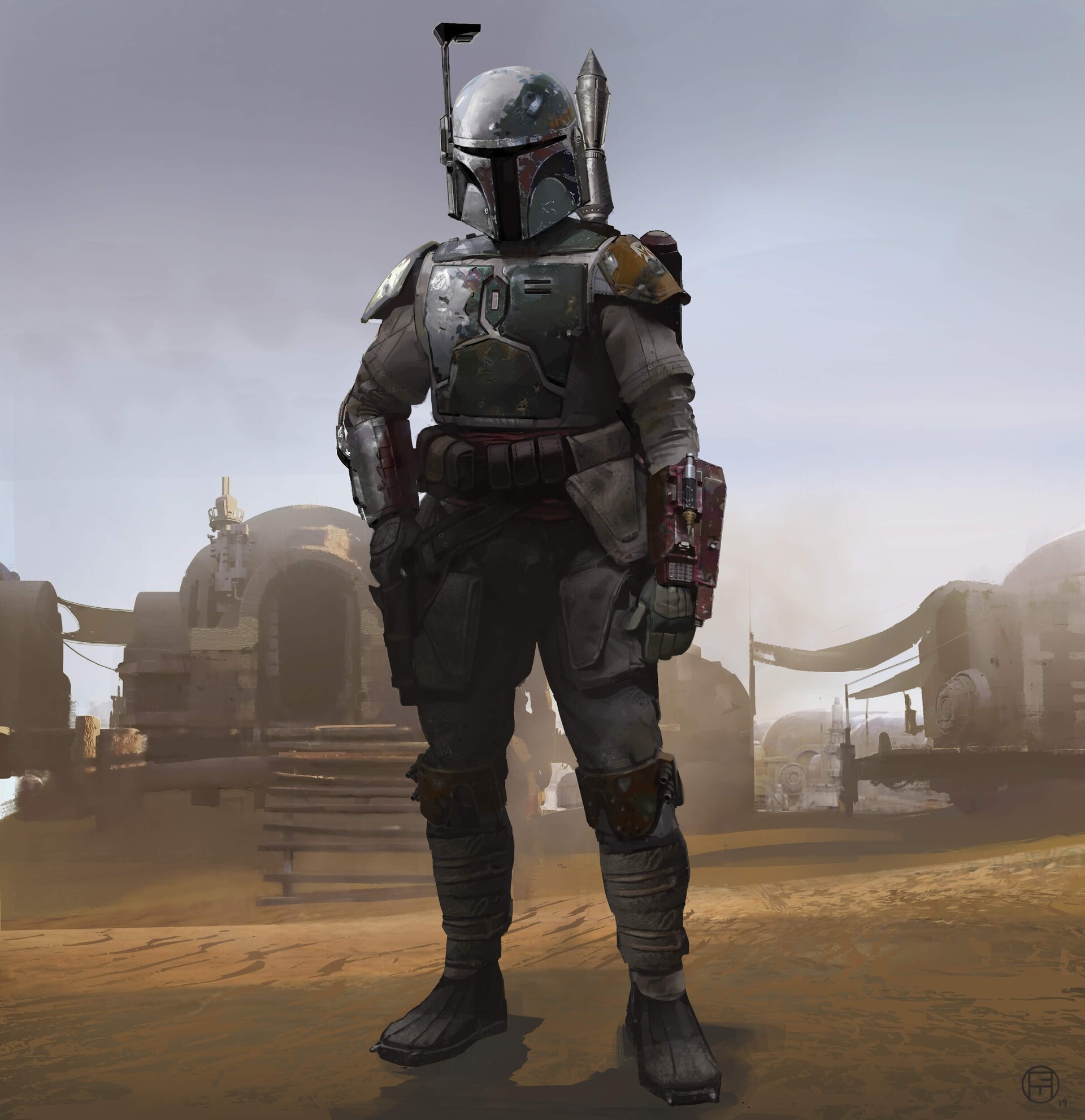 Post-Sarlacc Boba Fett Concept Art by Brian Matyas - Image Galleries ...
