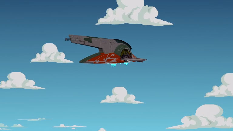 South Park "Obama Wins" (2012) Mickey Mouse Flies Slave I - Image ...